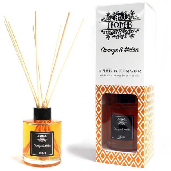 120ml Reed Diffuser - Orange & Melon - Happy Buddha
