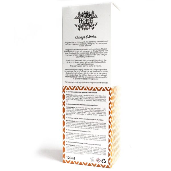 120ml Reed Diffuser - Orange & Melon - Happy Buddha