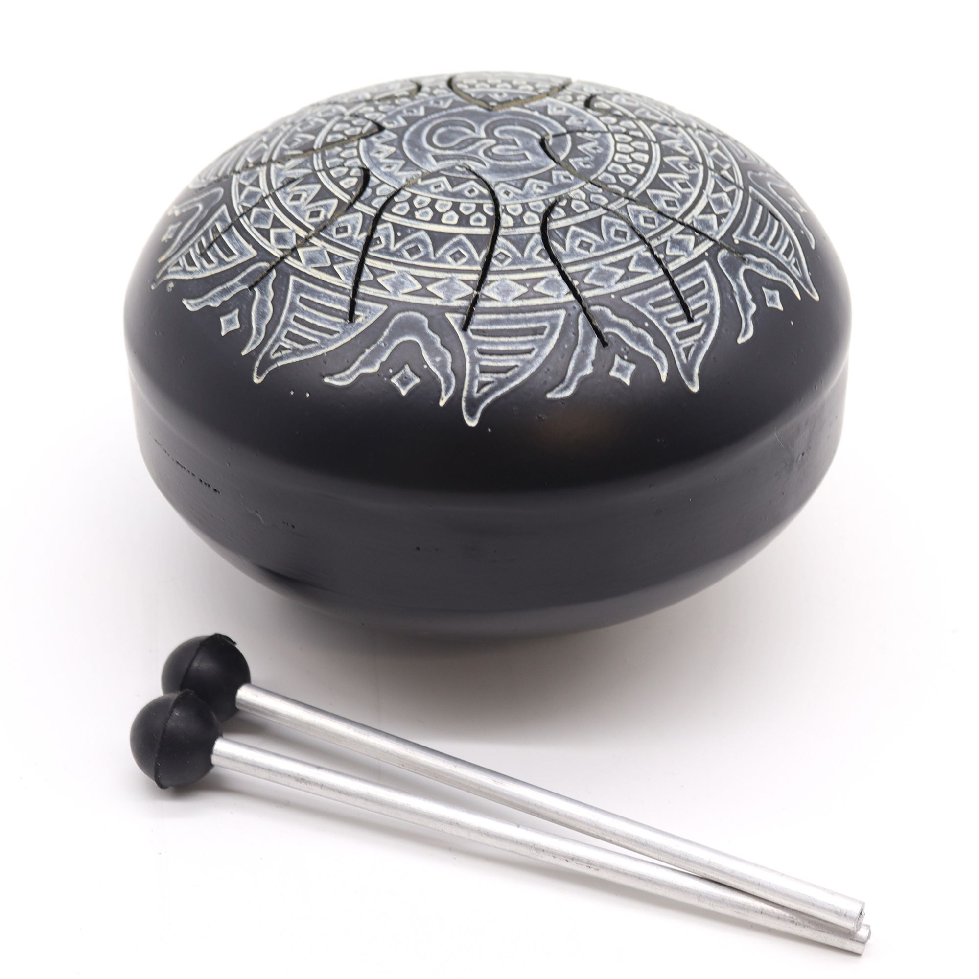 Hapi Drum Om Mandala Engraved - 16cm - Happy Buddha