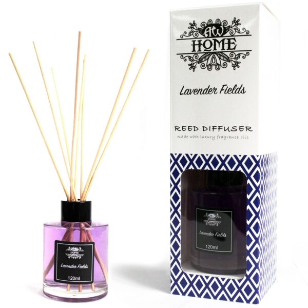 120ml Reed Diffuser - Lavender Fields - Happy Buddha