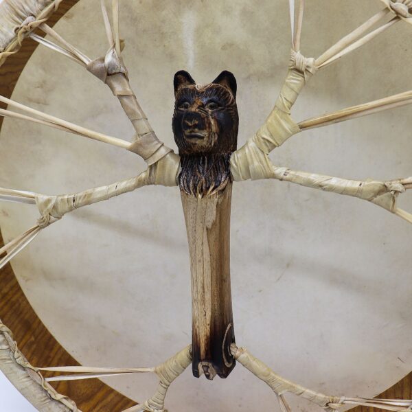 Spirit of the Bear - Shaman Drum & Stick- Tunable - 40cm - Happy Buddha