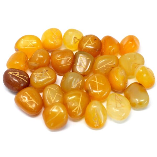 Yellow Onyx Runes Stones: Boost Your Motivation Today - Happy Buddha